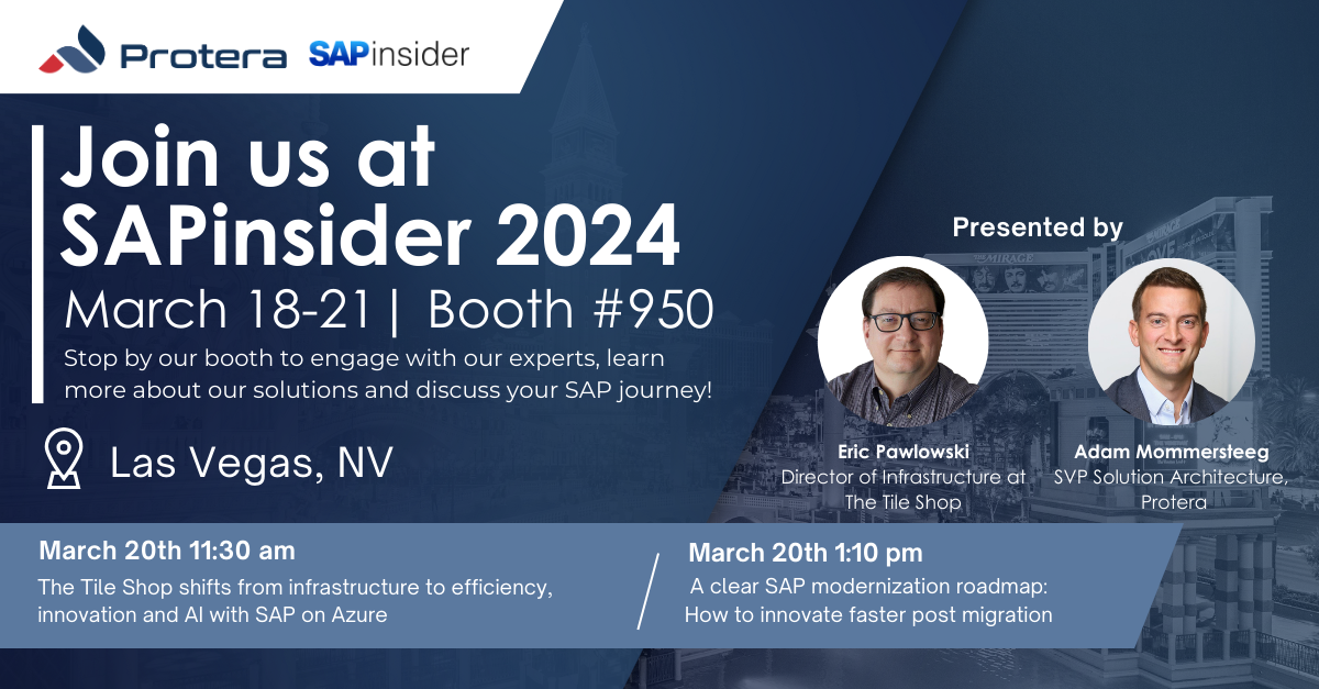 Meet Protera at SAPinsider 2024